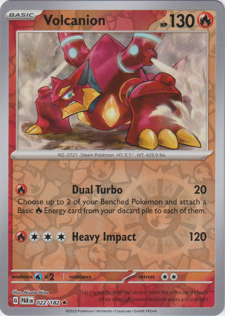 Volcanion - 022/182 - Paradox Rift - Reverse Holo – Card Cavern Trading ...