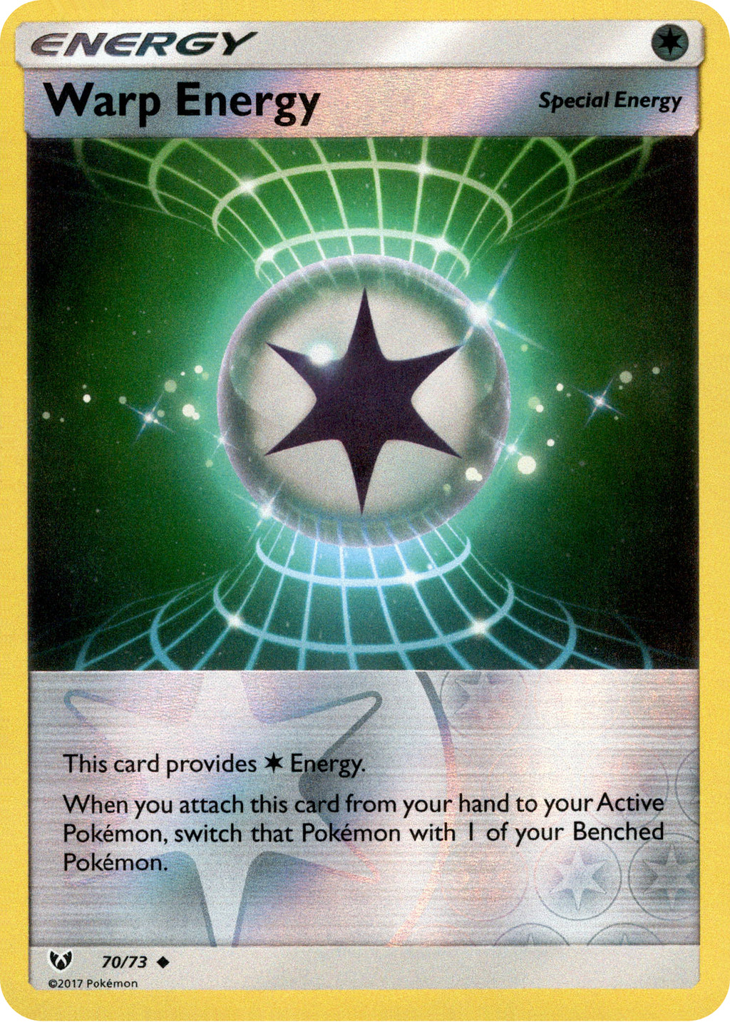 Warp Energy - 70/73 - Shining Legends - Reverse Holo – Card Cavern ...