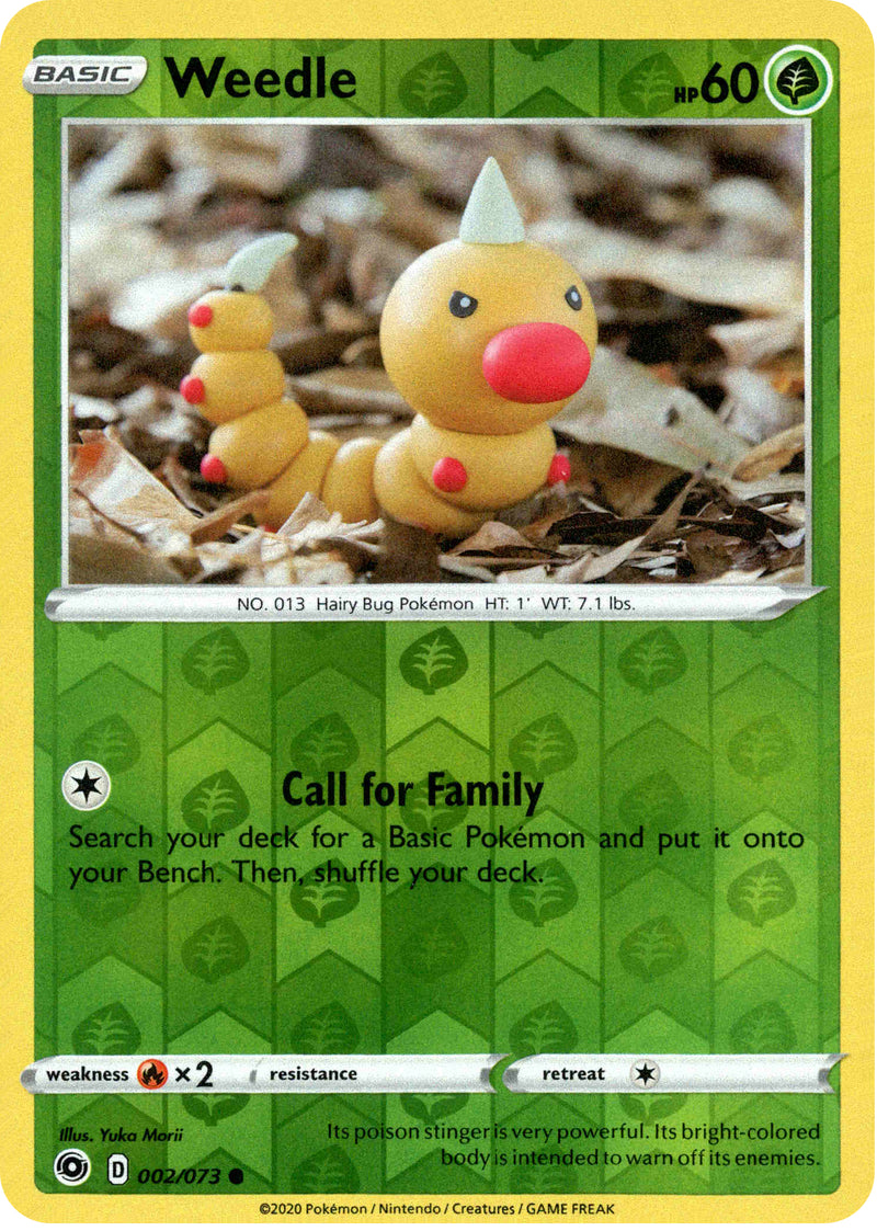 Weedle - 2/73 - Champion's Path - Reverse Holo – Card Cavern Trading ...