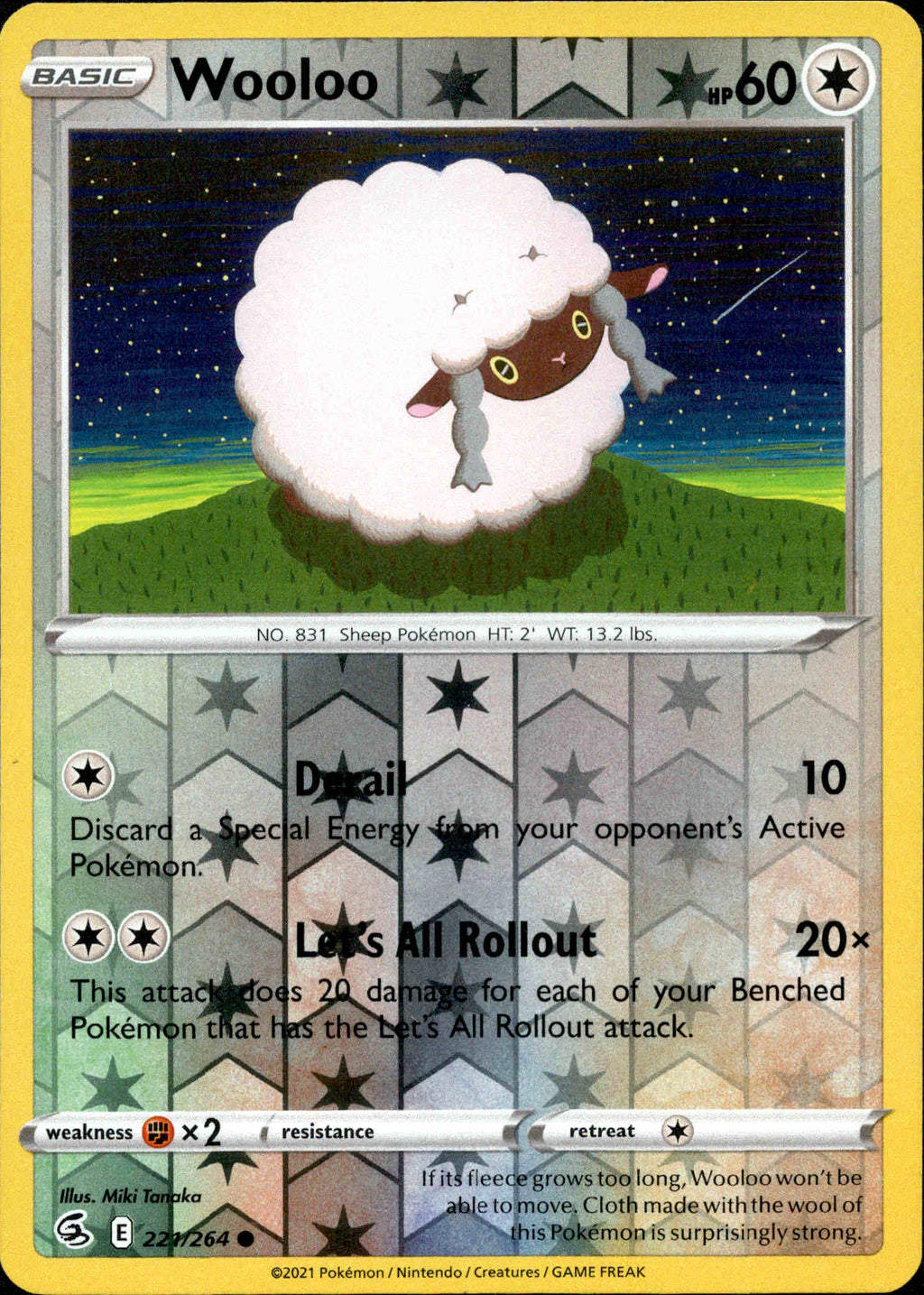 Wooloo - 221/264 - Fusion Strike - Reverse Holo – Card Cavern Trading ...
