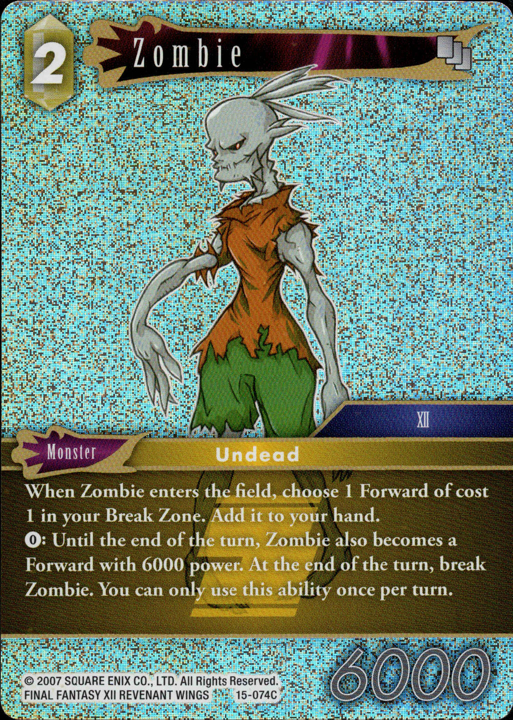 Zombie - 15-074C - Crystal Dominion - Foil – Card Cavern Trading Cards, LLC