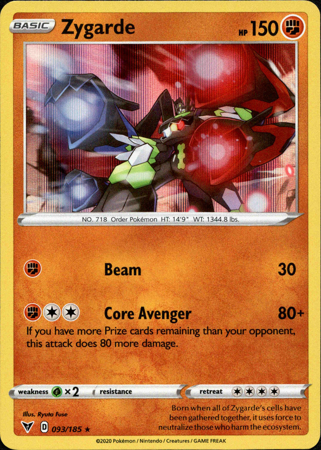 Zygarde - 093/185 - Vivid Voltage - Holo – Card Cavern Trading Cards, LLC