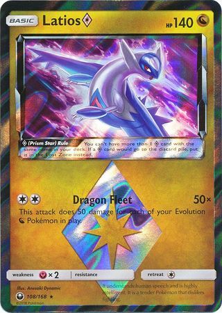 Latios Prism Star - 108/168 - Celestial Storm - Holo – Card Cavern ...