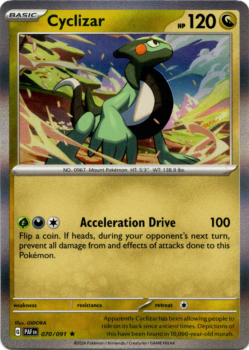 Cyclizar - 070/091 - Paldean Fates - Holo – Card Cavern Trading Cards, LLC