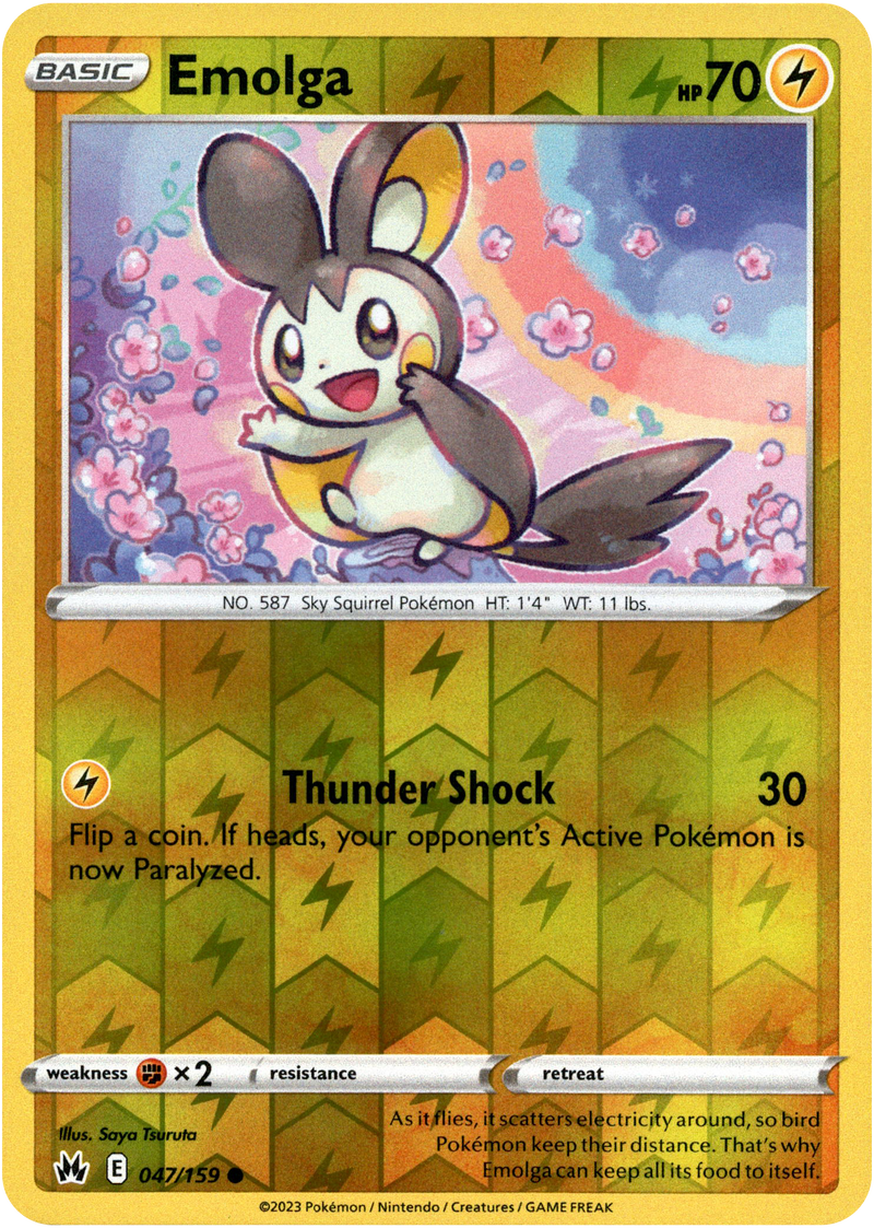 Pokemon Emolga Card