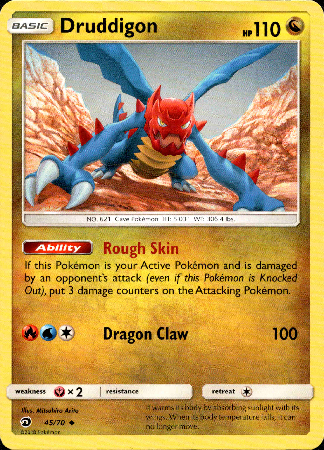 Druddigon - 45/70 - Dragon Majesty – Card Cavern Trading Cards, LLC