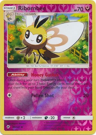 Ribombee - 96/147 - Burning Shadows - Reverse Holo – Card Cavern ...