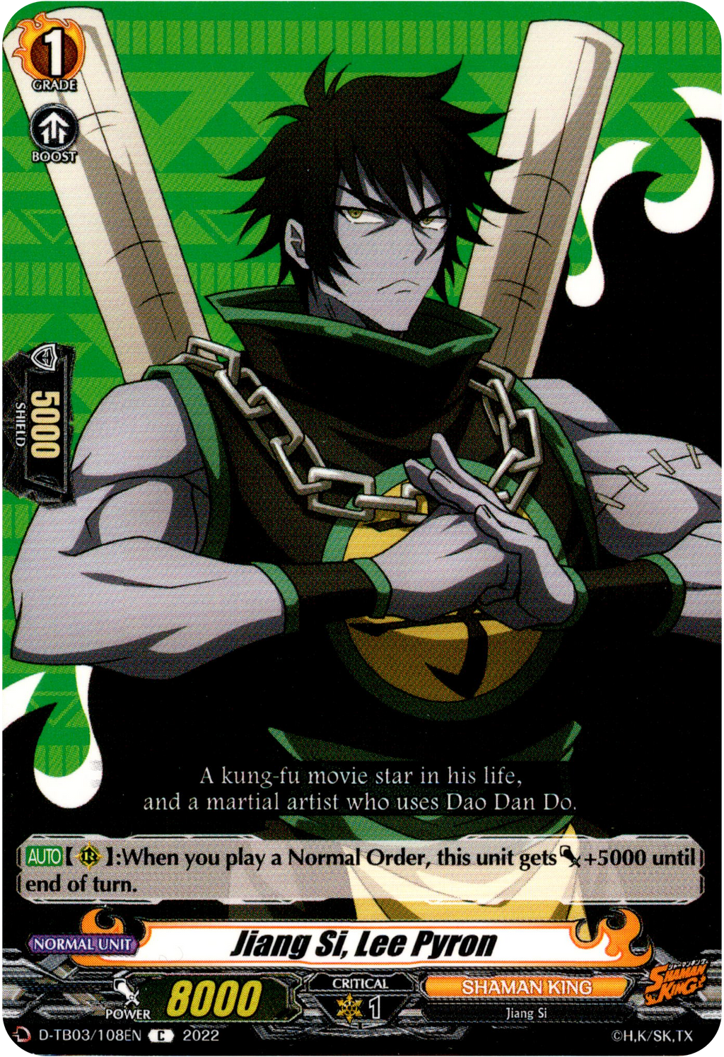 Jiang Si, Lee Pyron - D-TB03/108EN - Shaman King – Card Cavern Trading ...