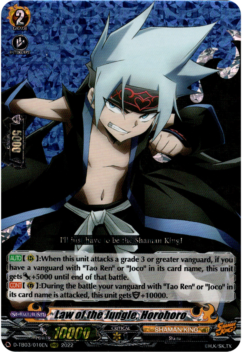 Law of the Jungle, Horohoro - D-TB03/010EN - Shaman King – Card Cavern ...