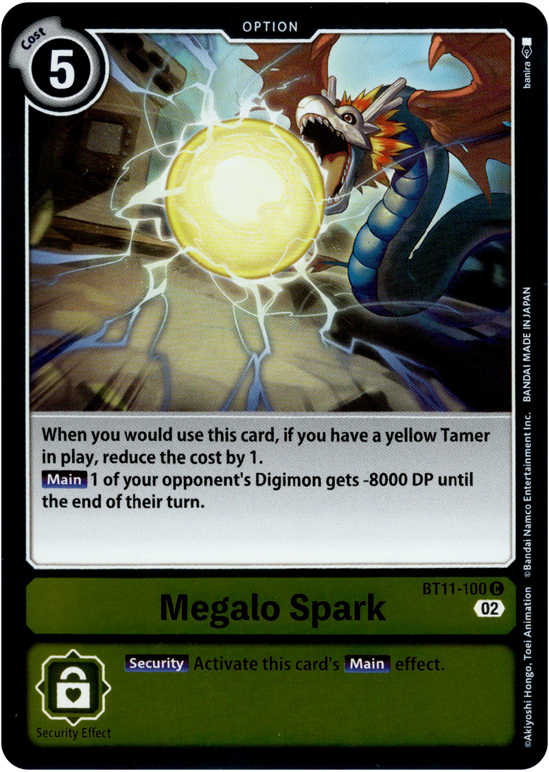 Megalo Spark - BT11-100 C - Dimensional Phase - Foil – Card Cavern Trading Cards, LLC