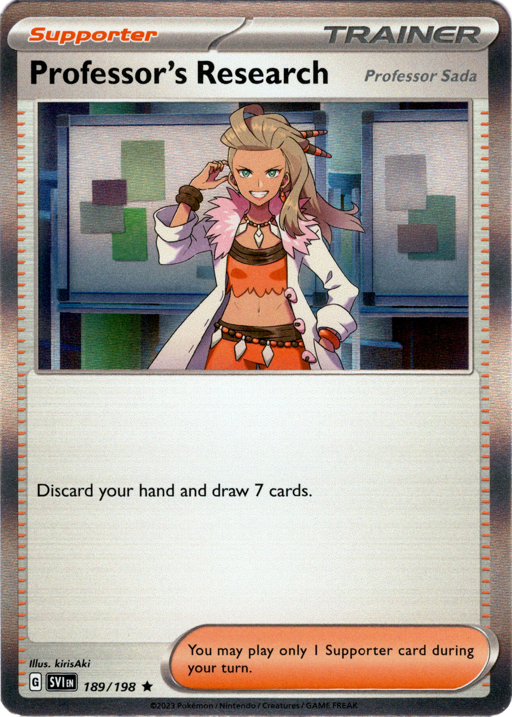 Professor's Research - 189/198 - Scarlet & Violet - Holo – Card Cavern ...