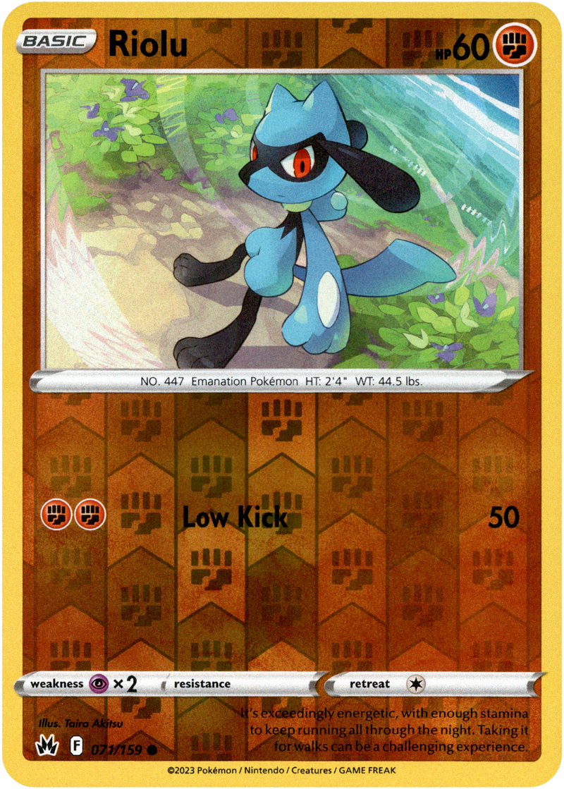 Pokemon Riolu Card