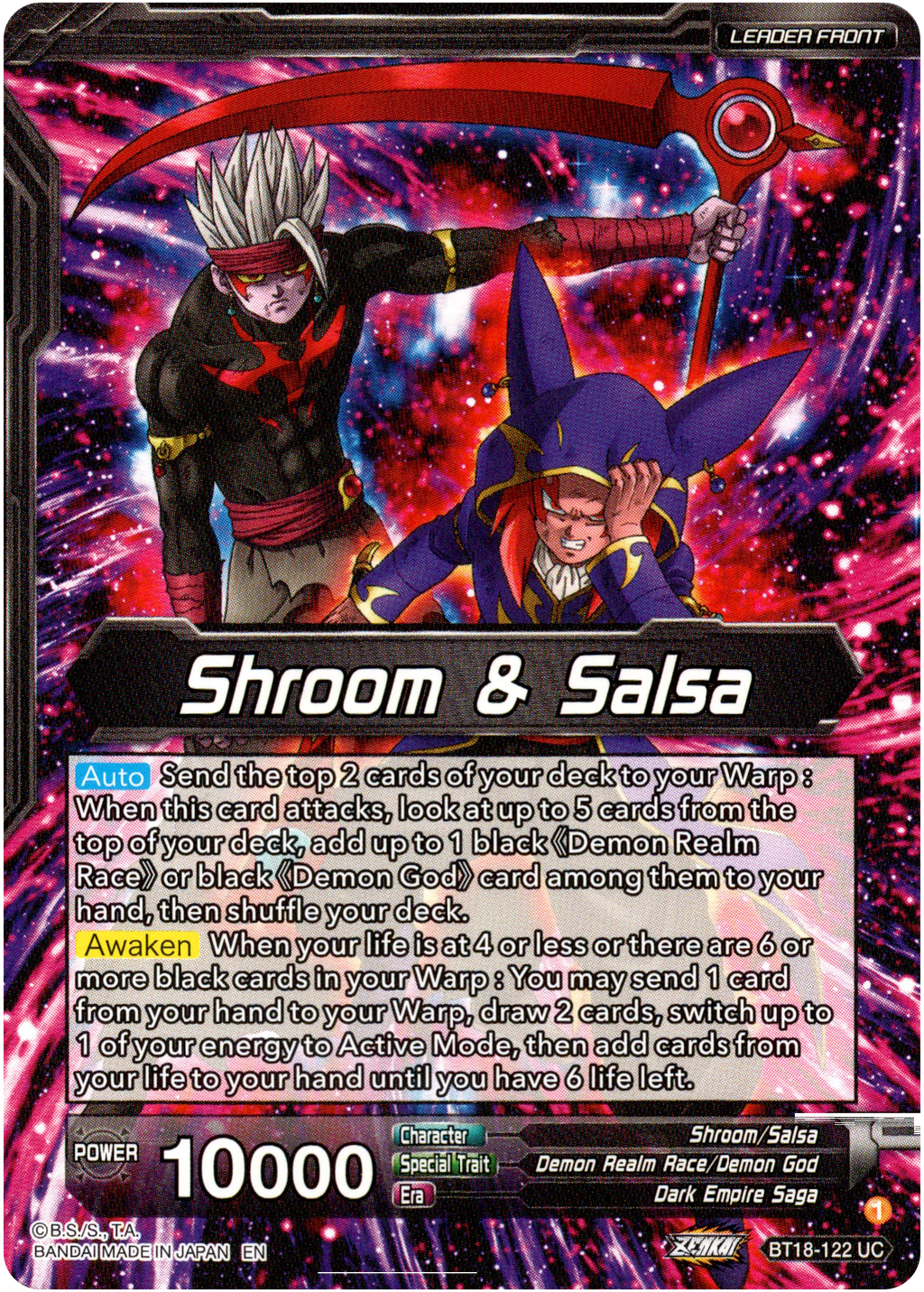 Shroom & Salsa // Demon God Shroom & Salsa, Deadly Genius - BT18-122 ...