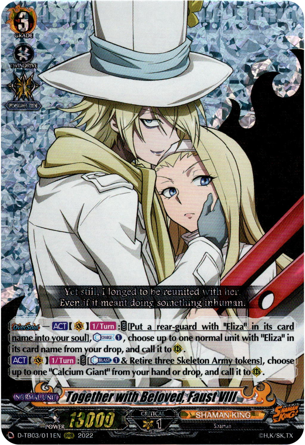 Together with Beloved, Faust VIII - D-TB03/011EN - Shaman King – Card ...